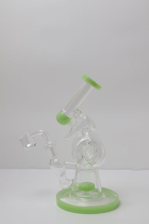 Green Double Recycler Rig – Cali Coast Supply™️